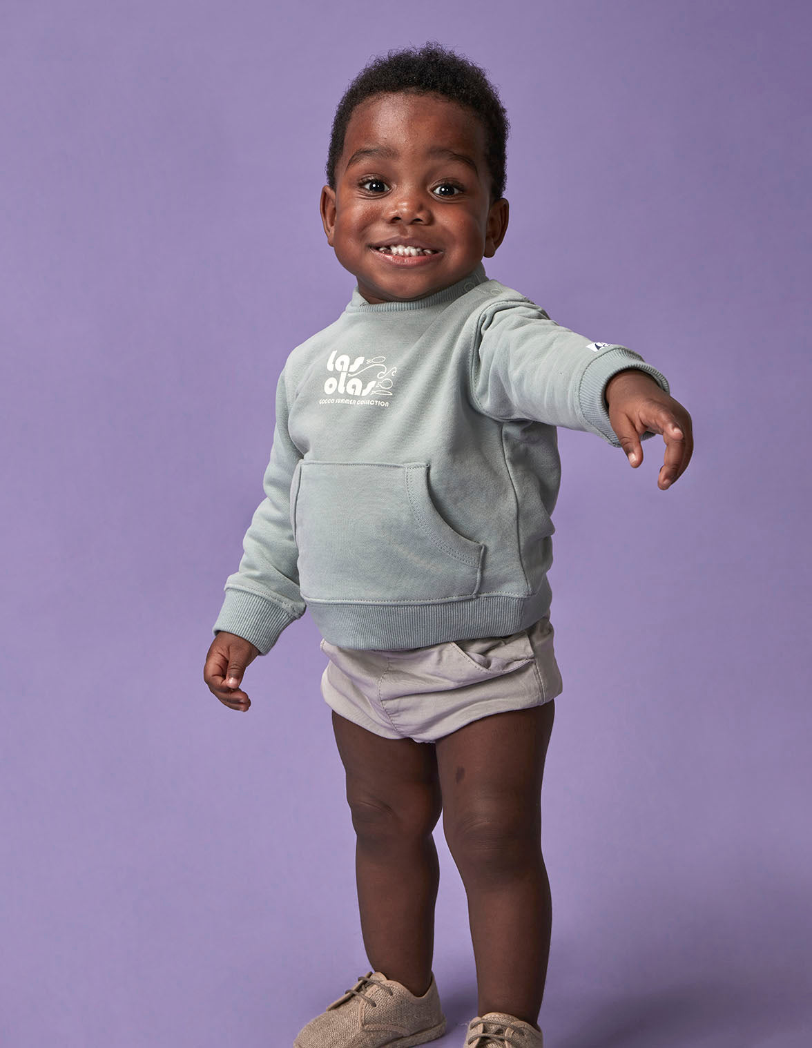 Sudadera Con Print Color Azul | Niño Bebe | Gocco – Gocco México