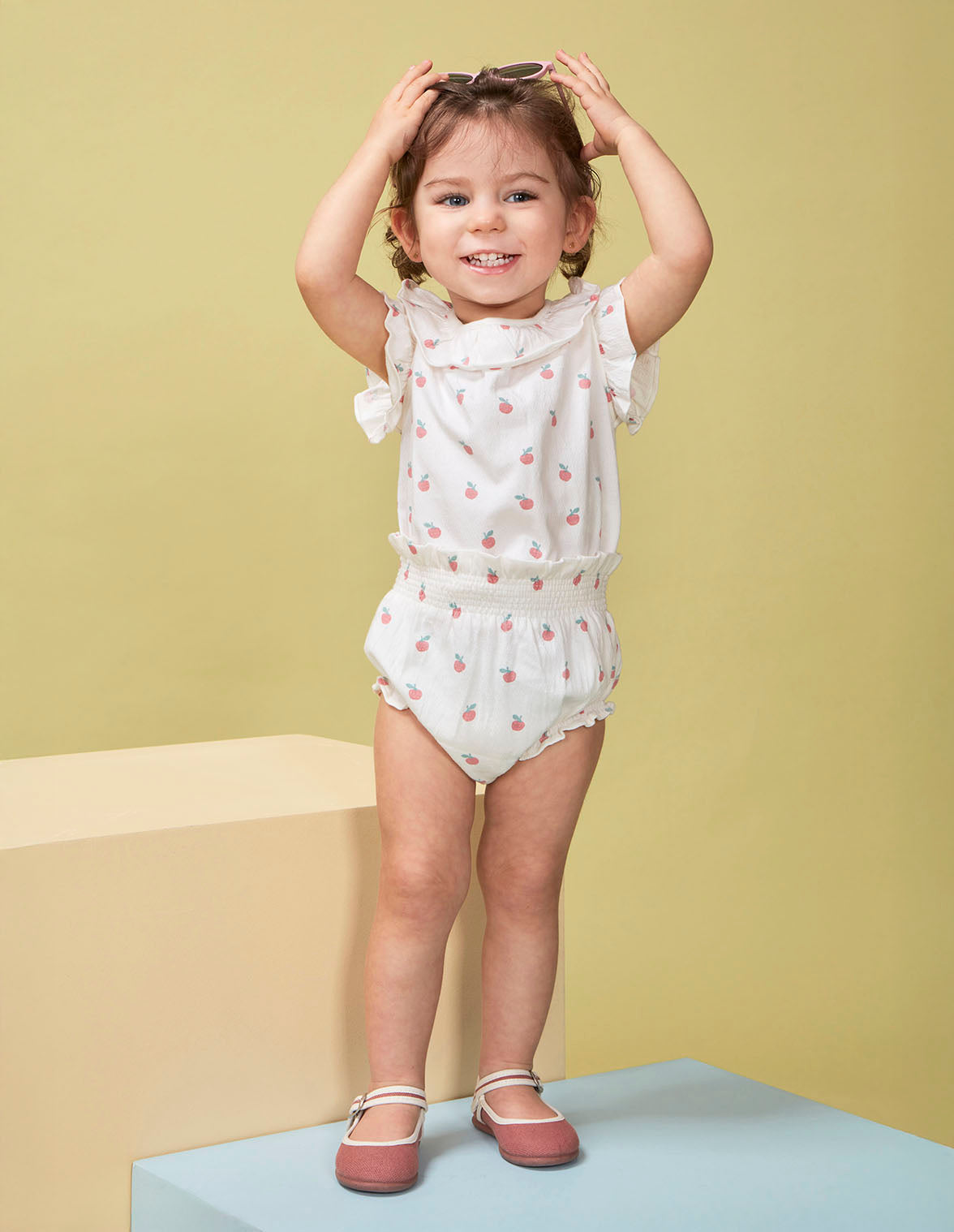 Pantalon Bombacho Estampado Color Blanco Roto | Niña Bebe | Gocco ...